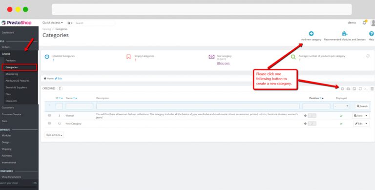 PrestaShop 1.7 Tutorial: How to Add New Category PrestaShop 1.7