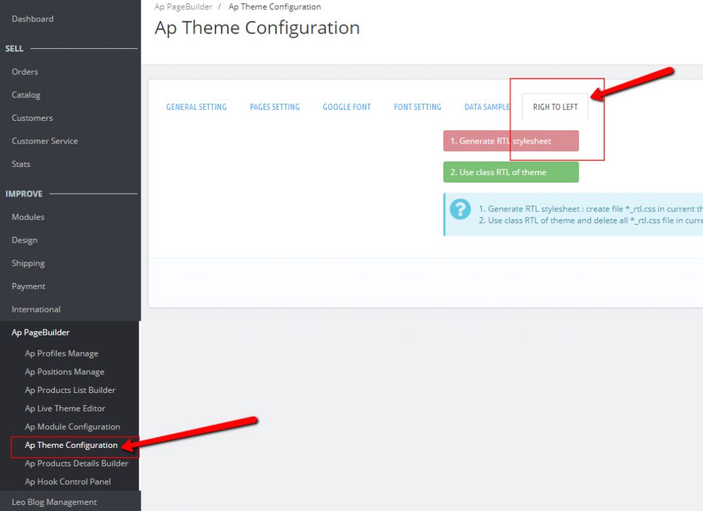 PrestaShop 1.7: How to Change RTL PrestaShop Theme 1.7 - Leotheme