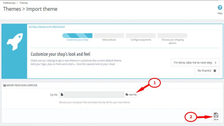 How to Install Prestashop 1.6 Theme to PrestaShop Cloud Hosting