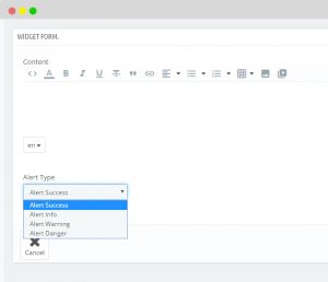 PrestaShop 1.7: Create Alert Message Menu Widget PrestaShop 1.7