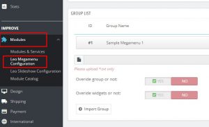 PrestaShop 1.7: Create Alert Message Menu Widget PrestaShop 1.7