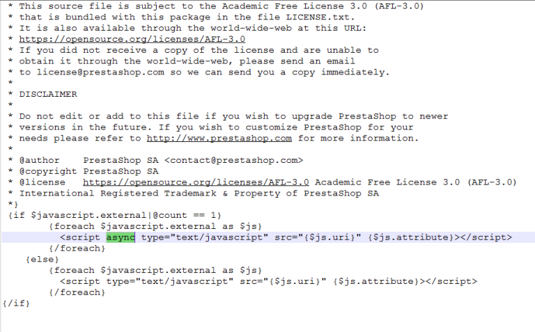 How to Defer Parsing of JavaScript in prestashop - Prestashop Themes and Module Blog